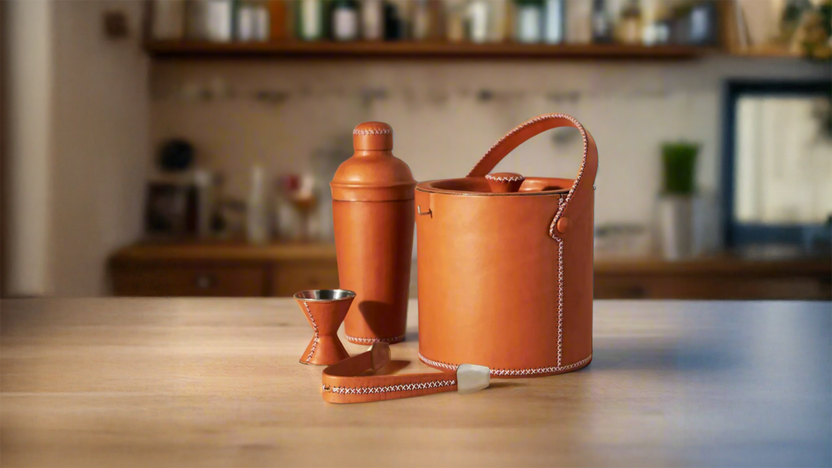 Leather Wrapped Home Goods from Paraguay | Bati Leather Goods